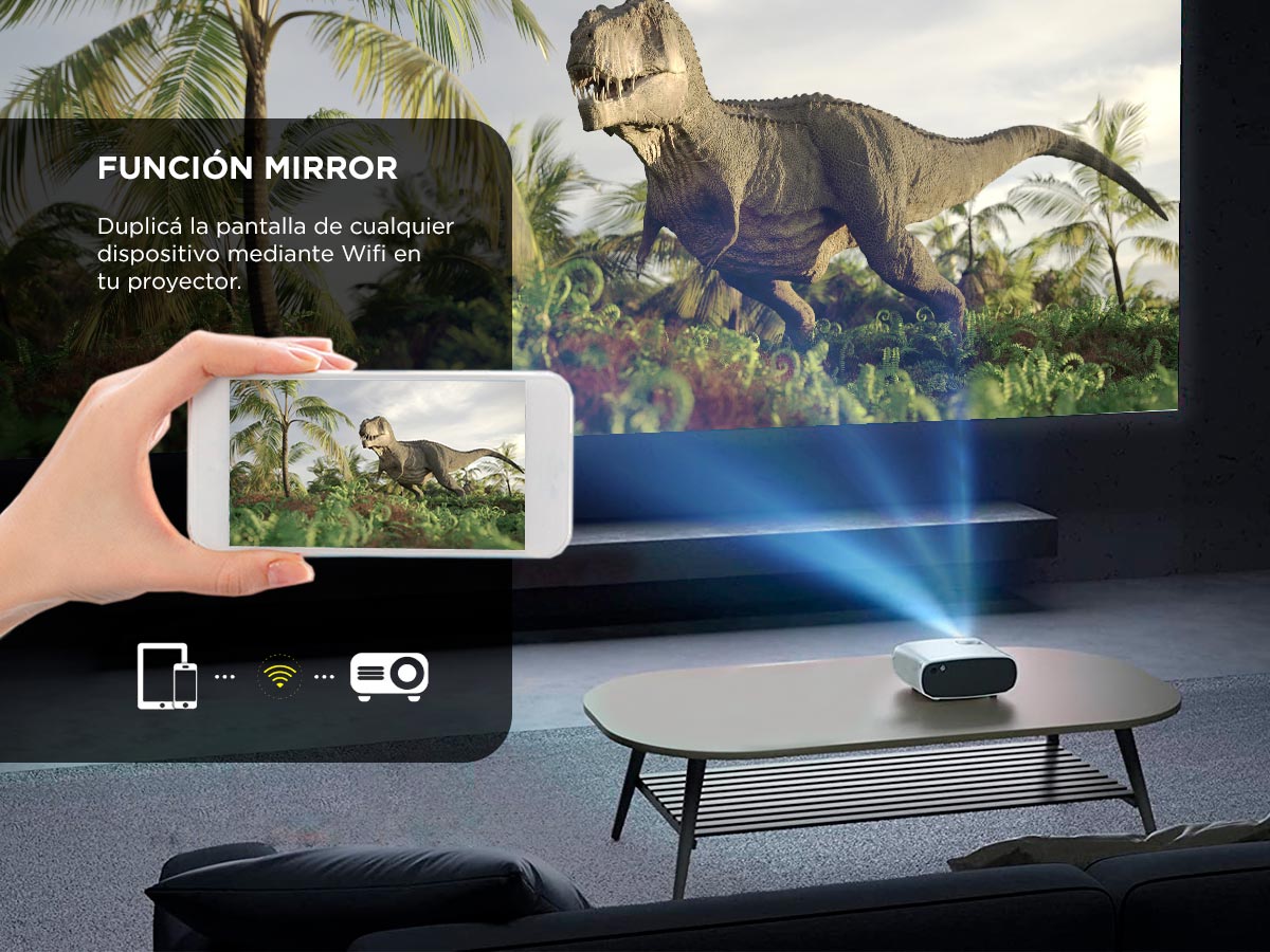 Proyector Gadnic 5000 Lumens Usb Hdmi Mirror | Gadnic