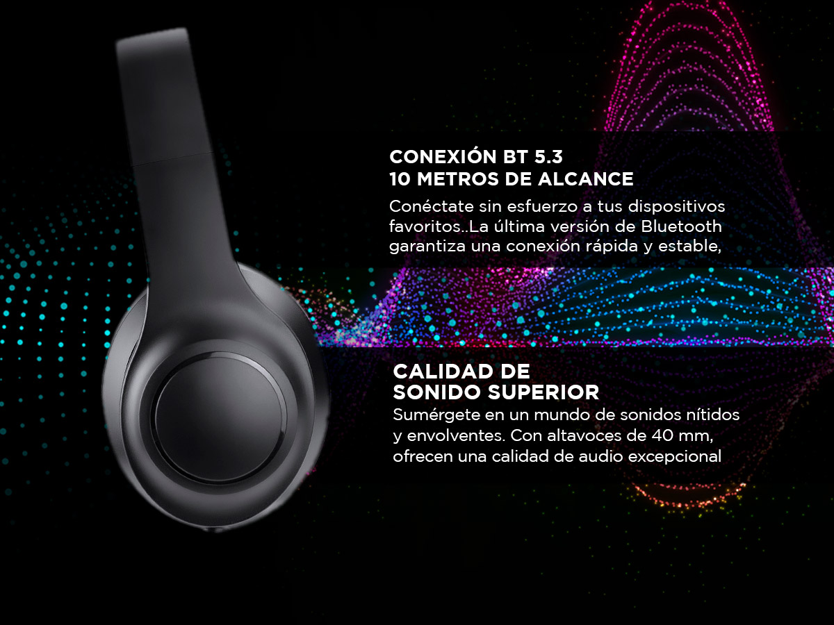 Auriculares Inalámbricos Gadnic A164 Vincha Cancelación de Ruido | Bidcom