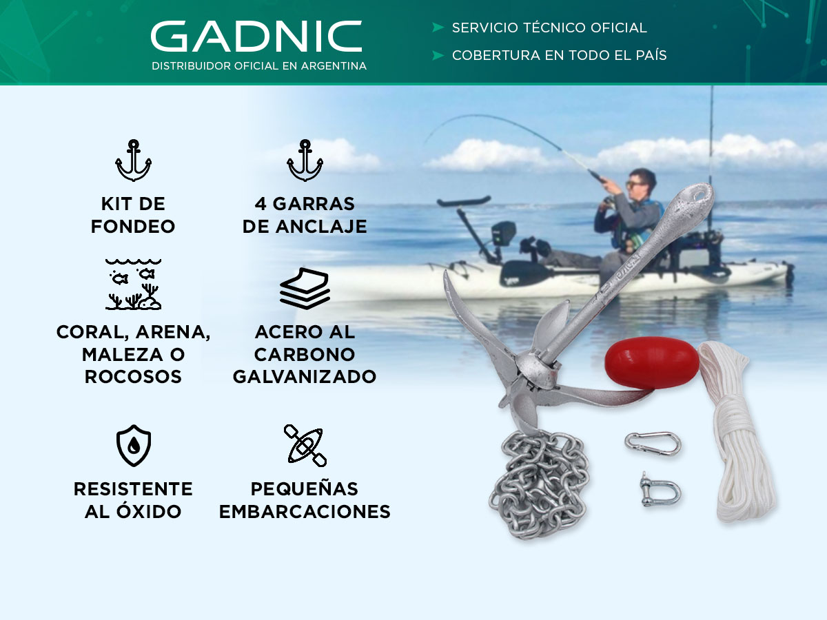 Kit Fondeo Ancla Cabo Gadnic NAU01 Juego de Anclaje | Gadnic