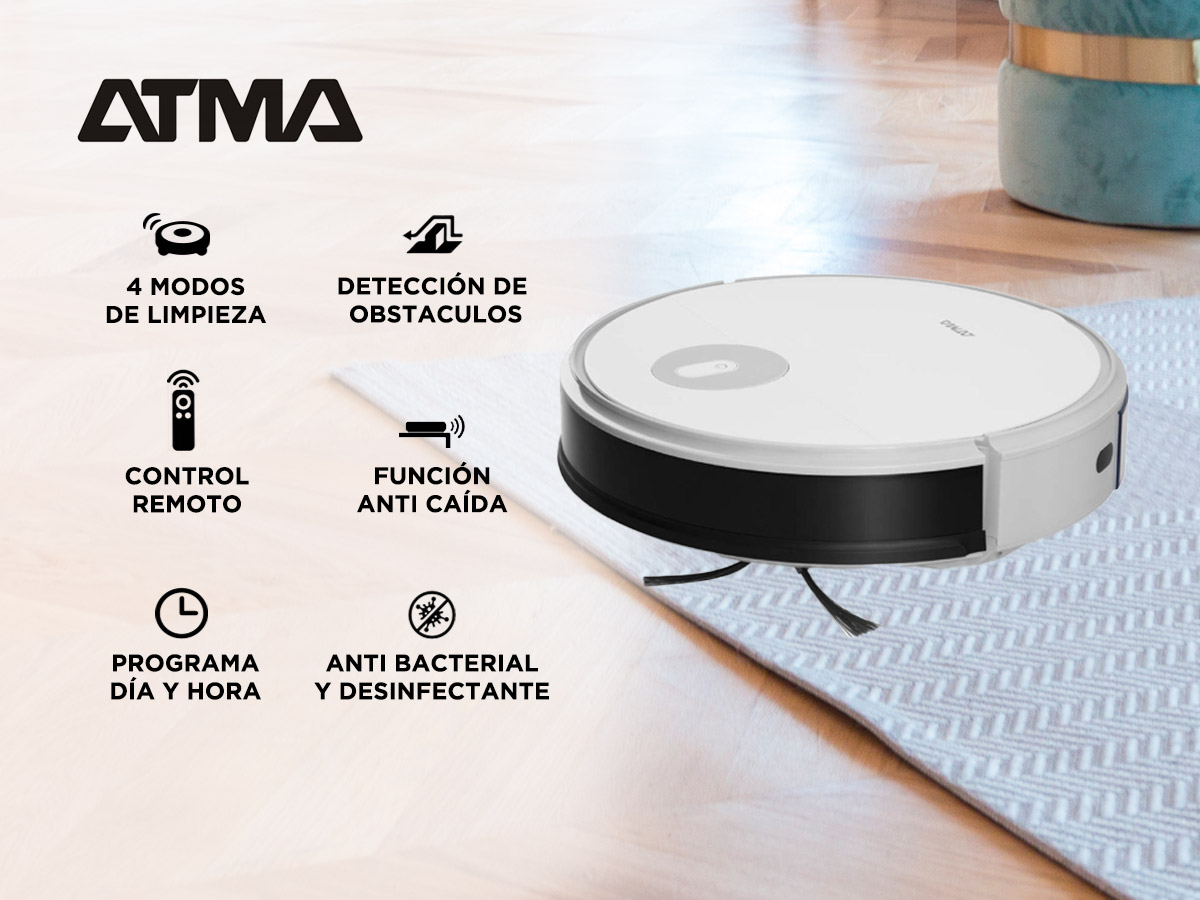 Aspiradora Trapeadora Robot Atma ATAR21C1 220v | Bidcom
