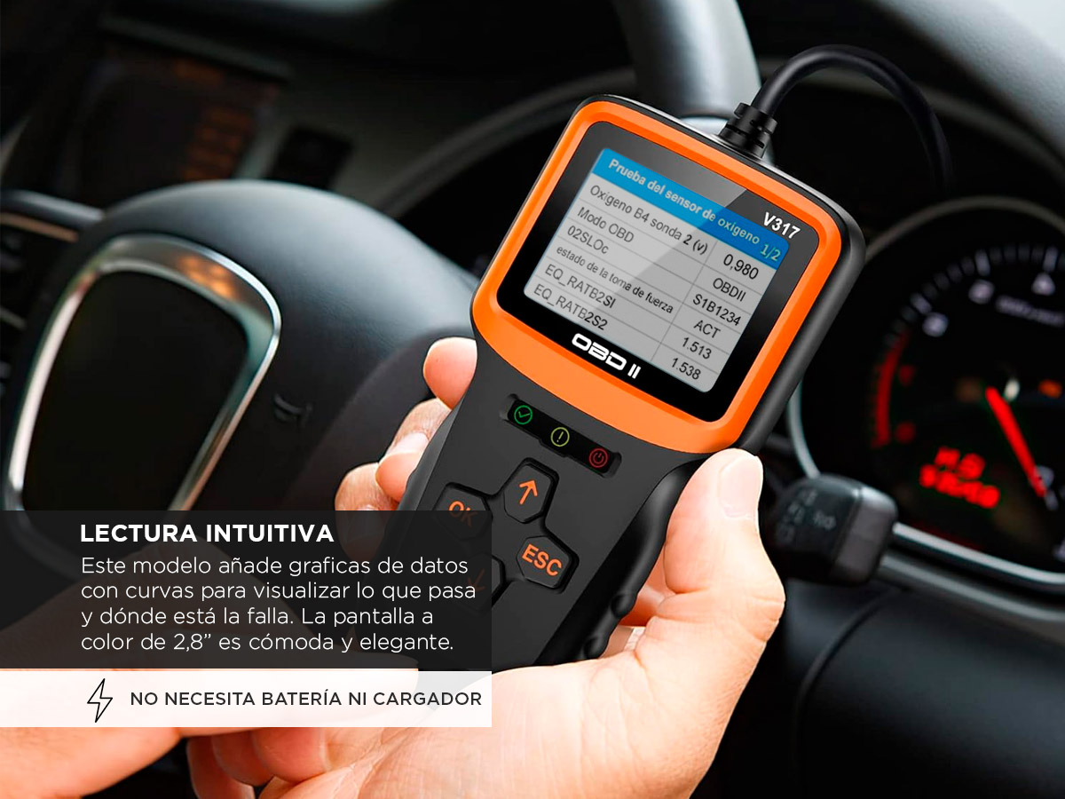 Escáner Automotriz Gadnic OBD2 Universal con Pantalla | Gadnic