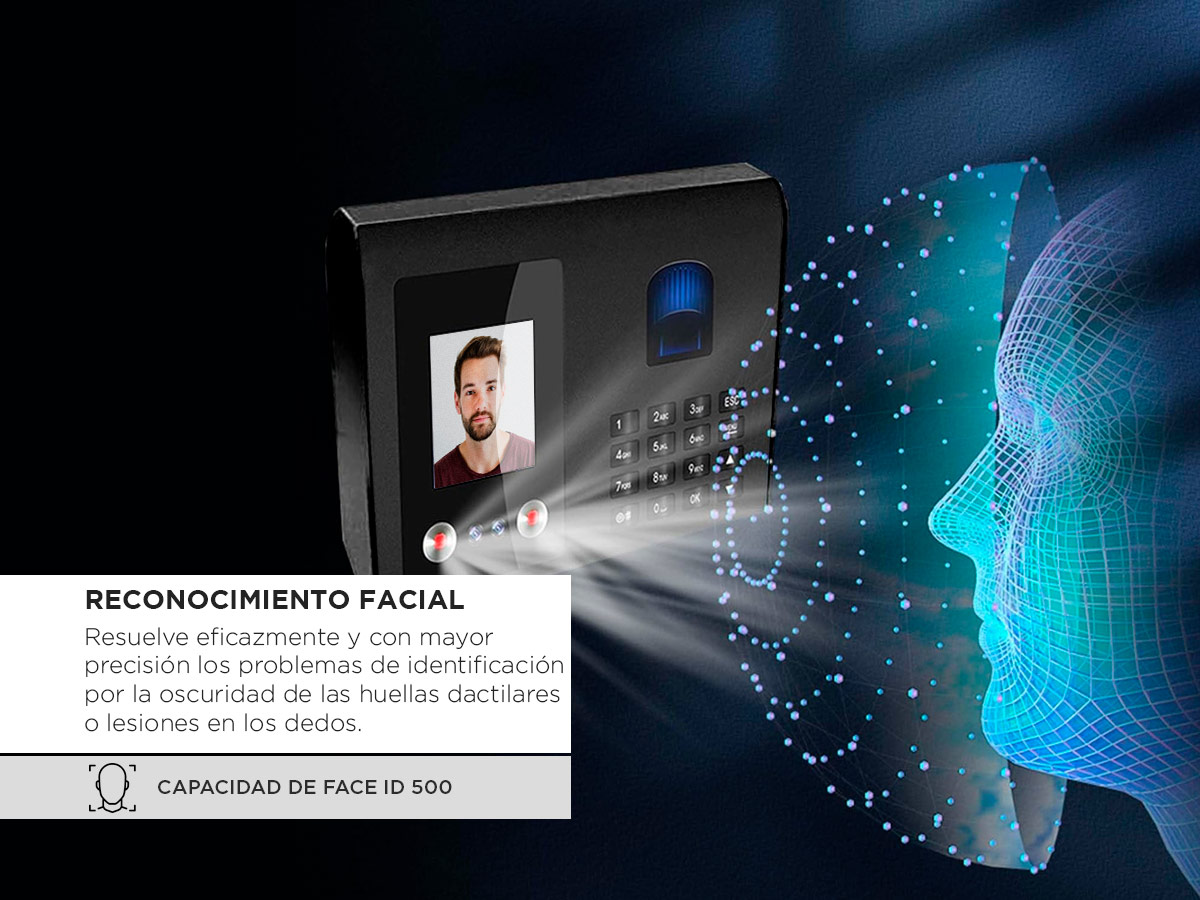 Control de acceso biométrico Gadnic Huella, Rostro y Contraseña | Gadnic