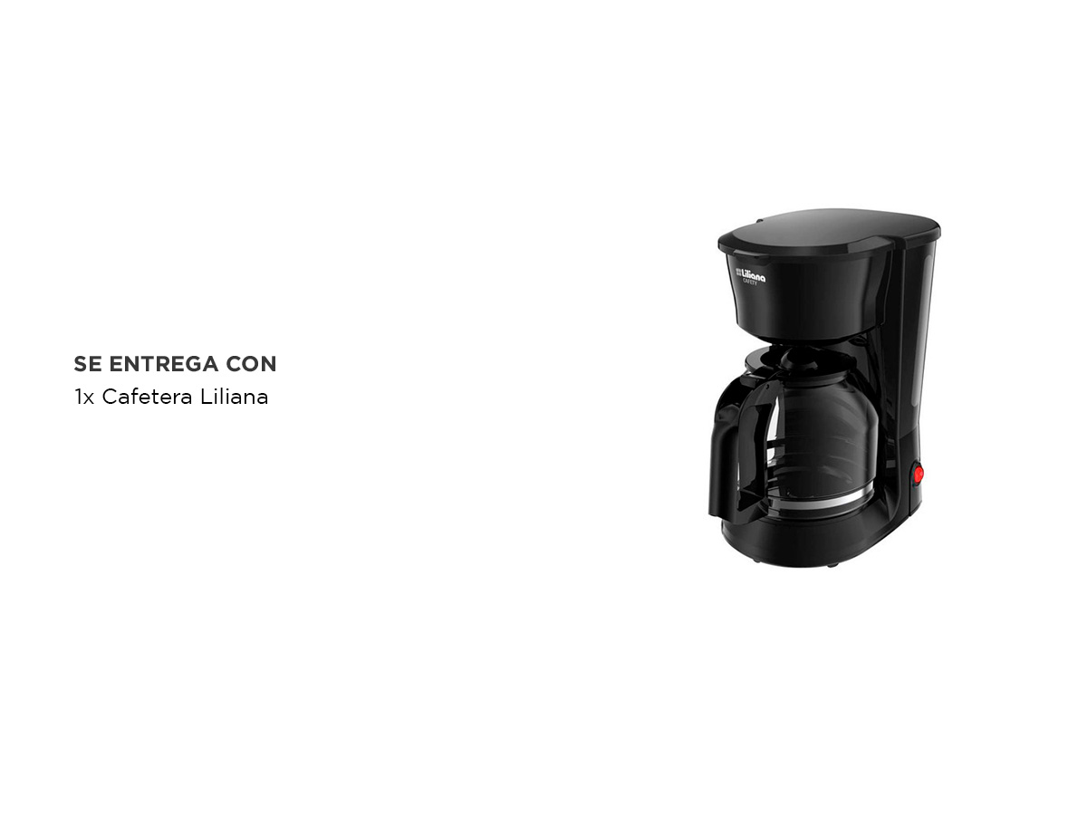 Cafetera de Filtro Liliana Cafety 1.8 Lts | Bidcom