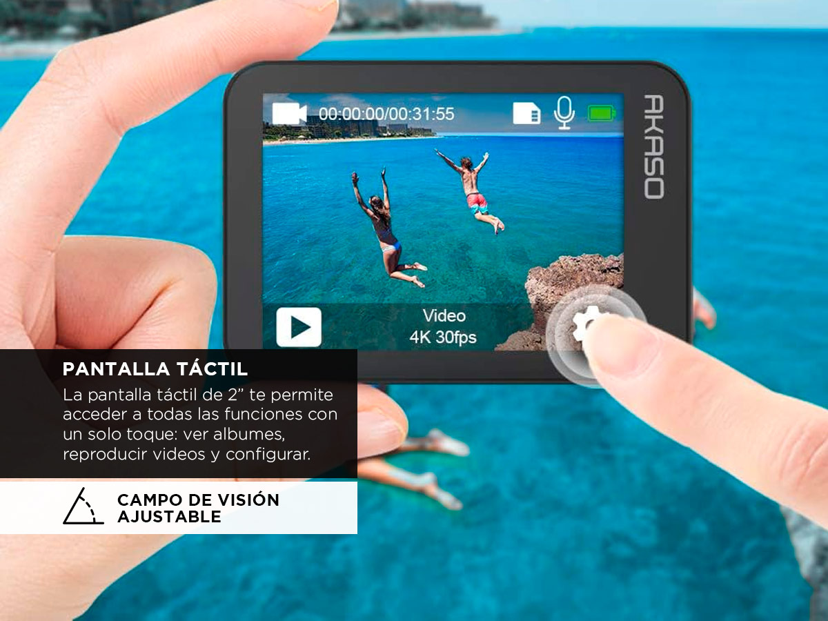 Cámara Deportiva Akaso V50X 4K 30FPS Sensor IMX386 | Bidcom