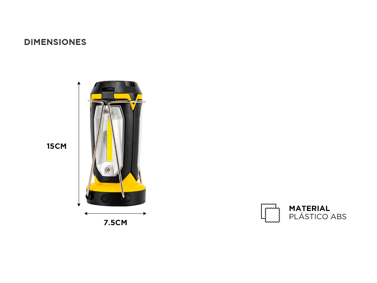 Luz de Camping Recargable Gadnic Forma Cambiable 8 Modos | Gadnic