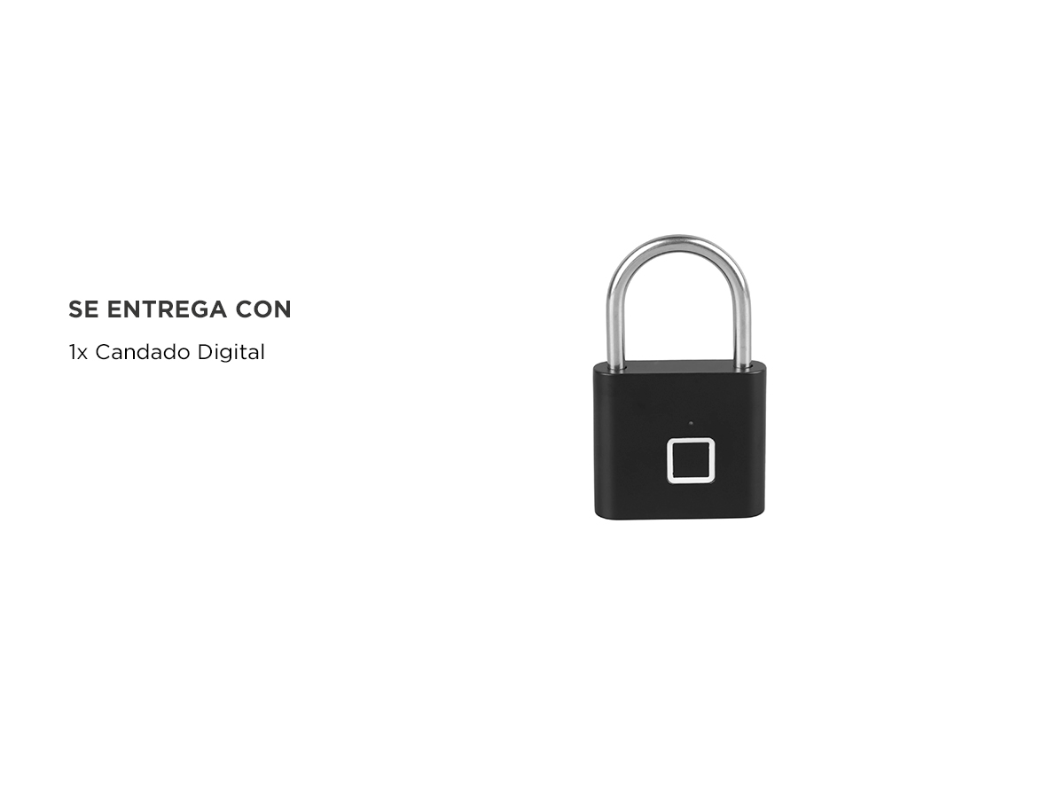 Candado Con Huella Digital Gadnic Biométrico | Gadnic