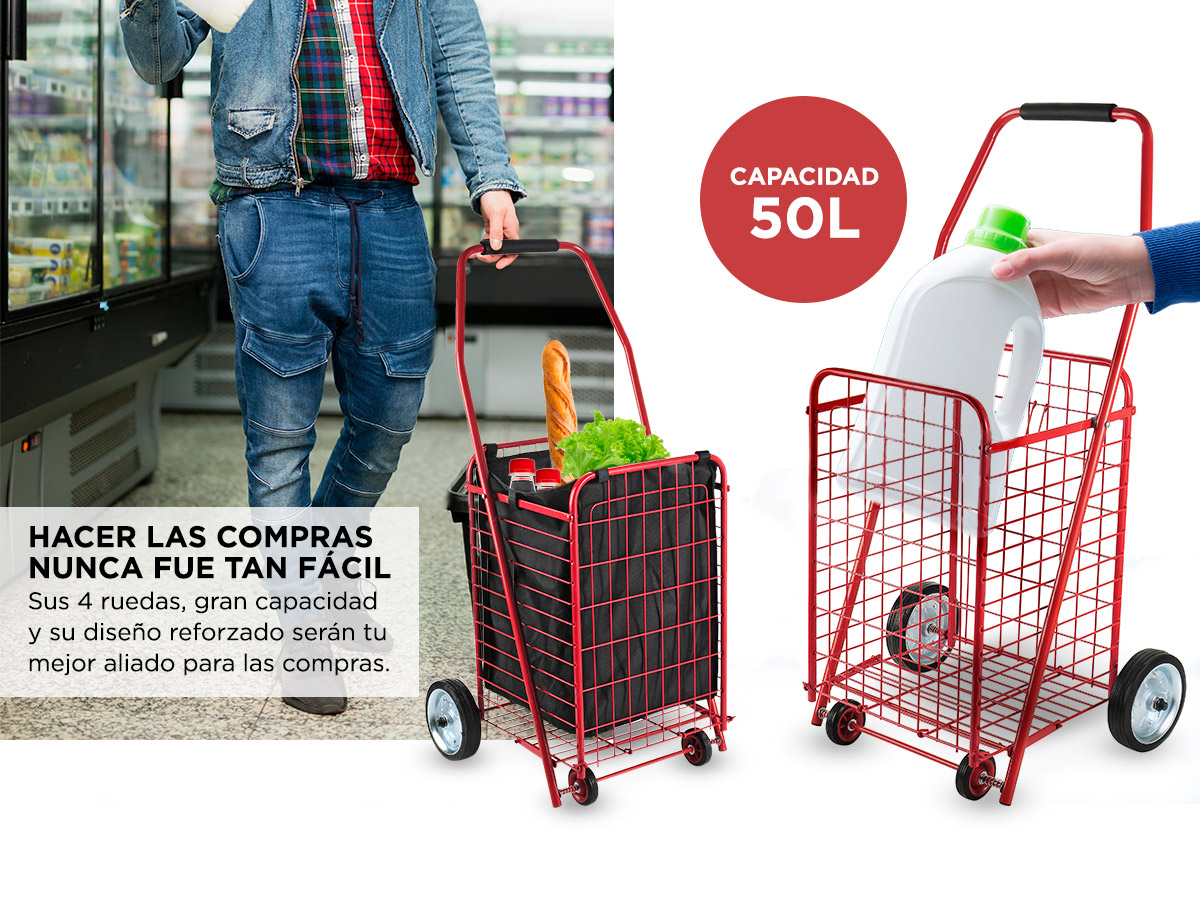 Carro Changuito de Compras Gadnic 4 Ruedas | Gadnic