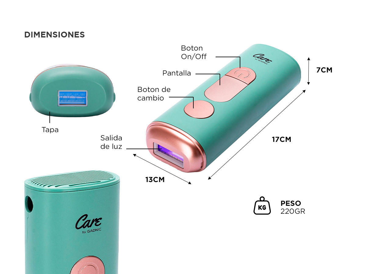 Depiladora Definitiva Laser Flyz Gadnic Portátil 5 Modos | Gadnic