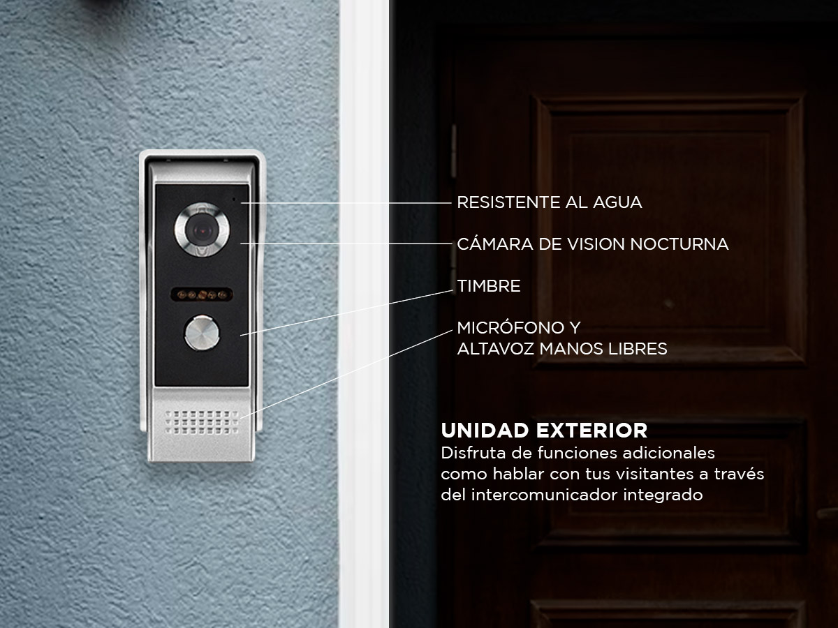 Portero Electrico Con Visor Gadnic Con Visión Nocturna y Micrófono | Gadnic