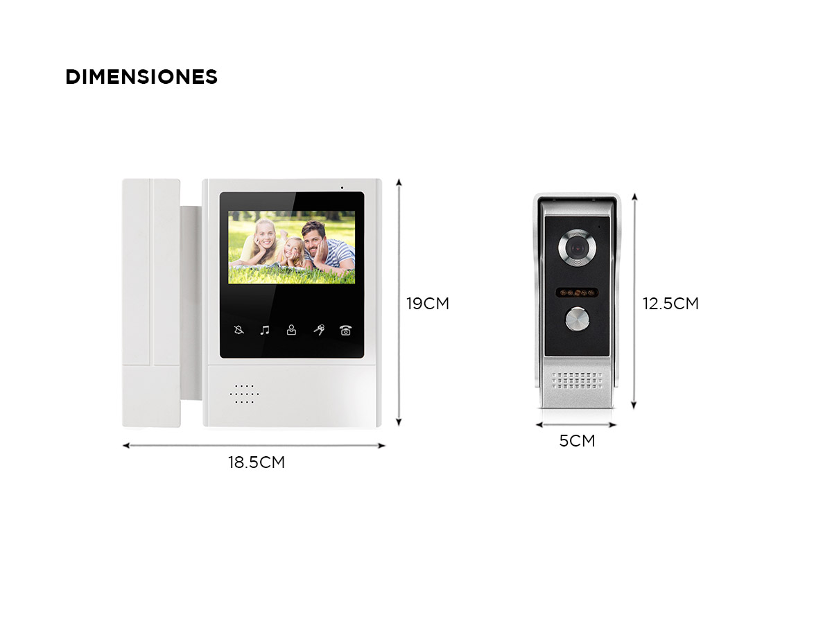 Portero Electrico Con Visor Gadnic Con Visión Nocturna y Micrófono | Gadnic