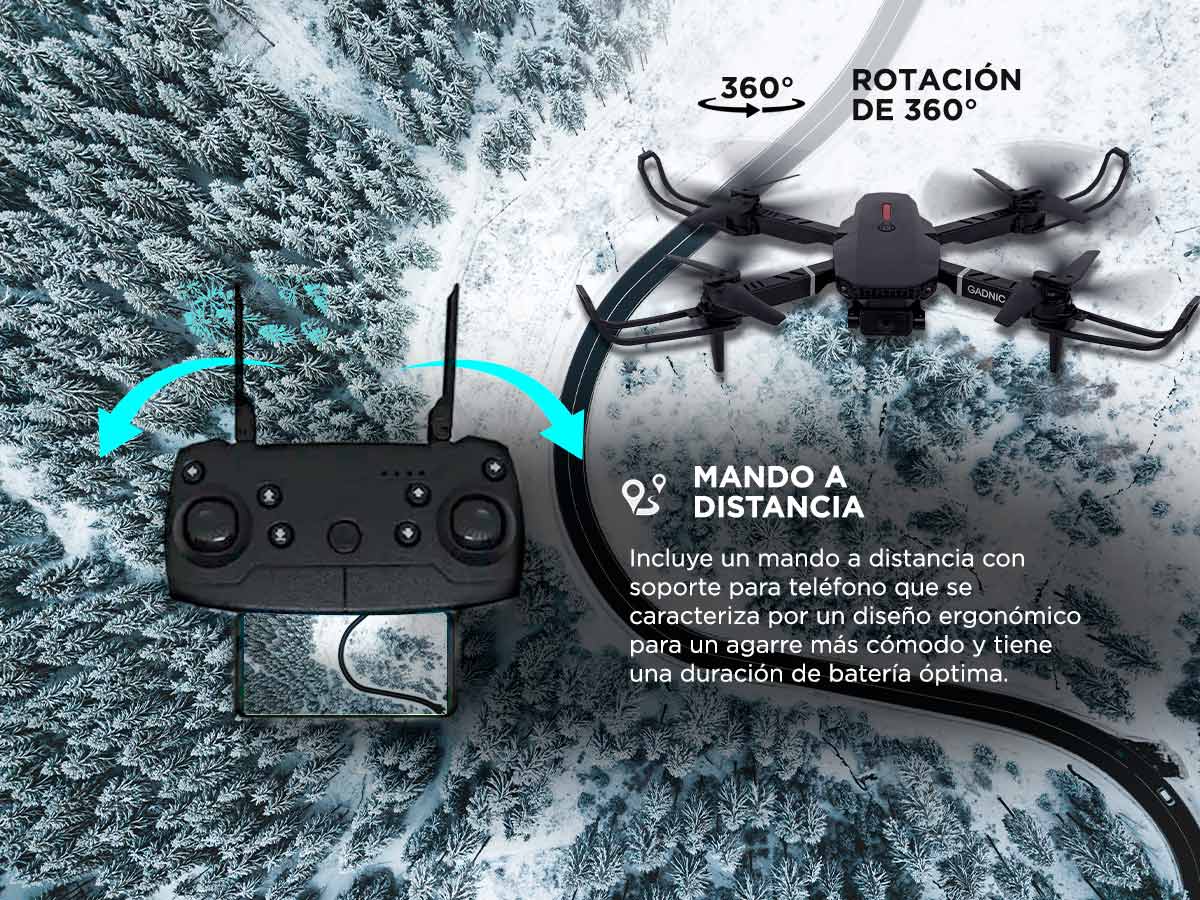 Mini Drone Plegable Gadnic Dar-g con Cámara 360 | Gadnic