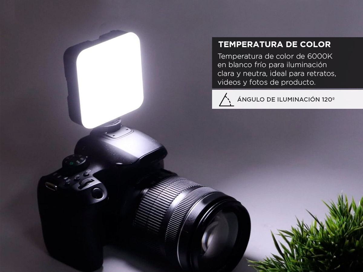 Iluminador Led Regulable Gadnic Panel para Fotografía | Gadnic