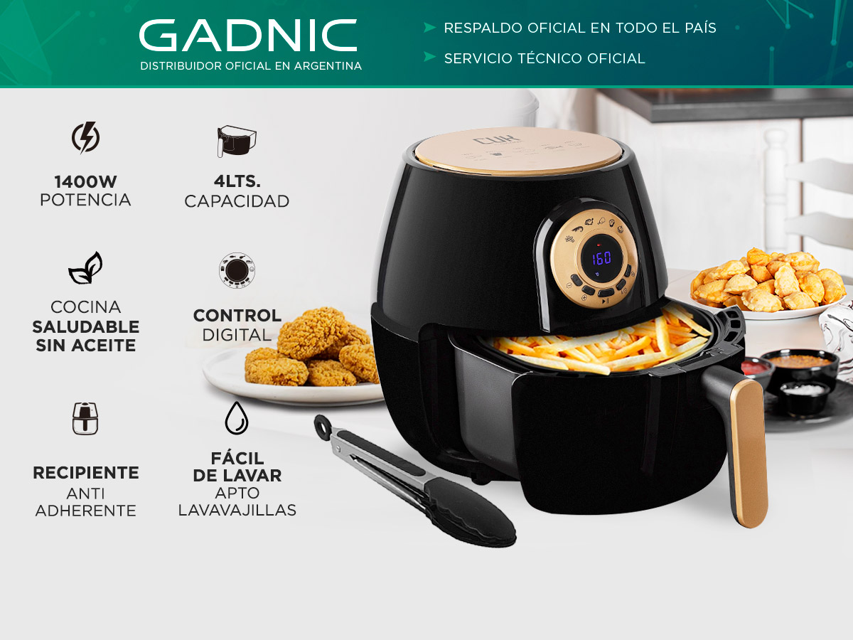 Freidora de Aire Gadnic F4.0 Sin Aceite 4Lts Digital | Gadnic