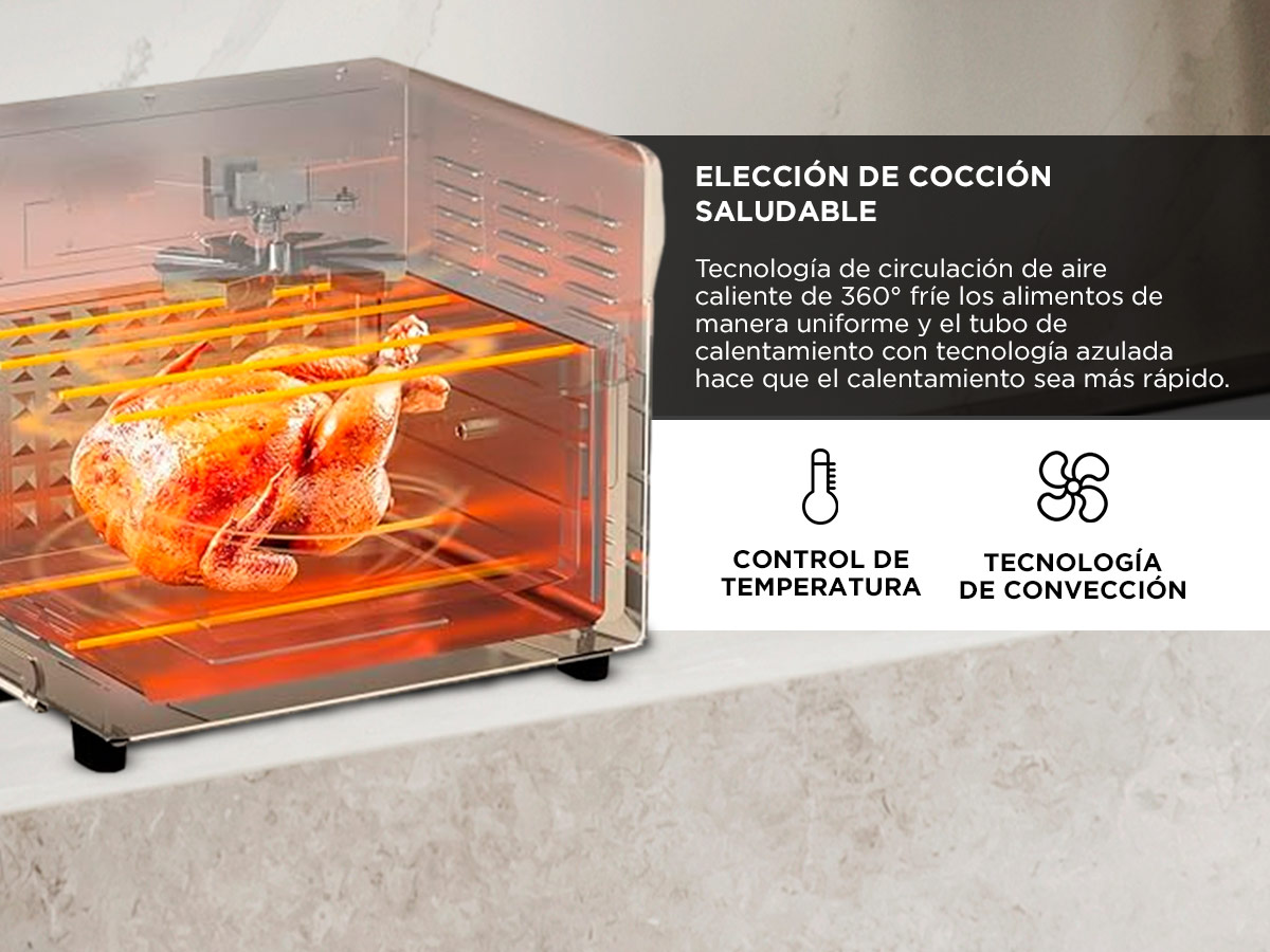 Freidora Horno De Aire Gadnic 1700W Digital | Gadnic