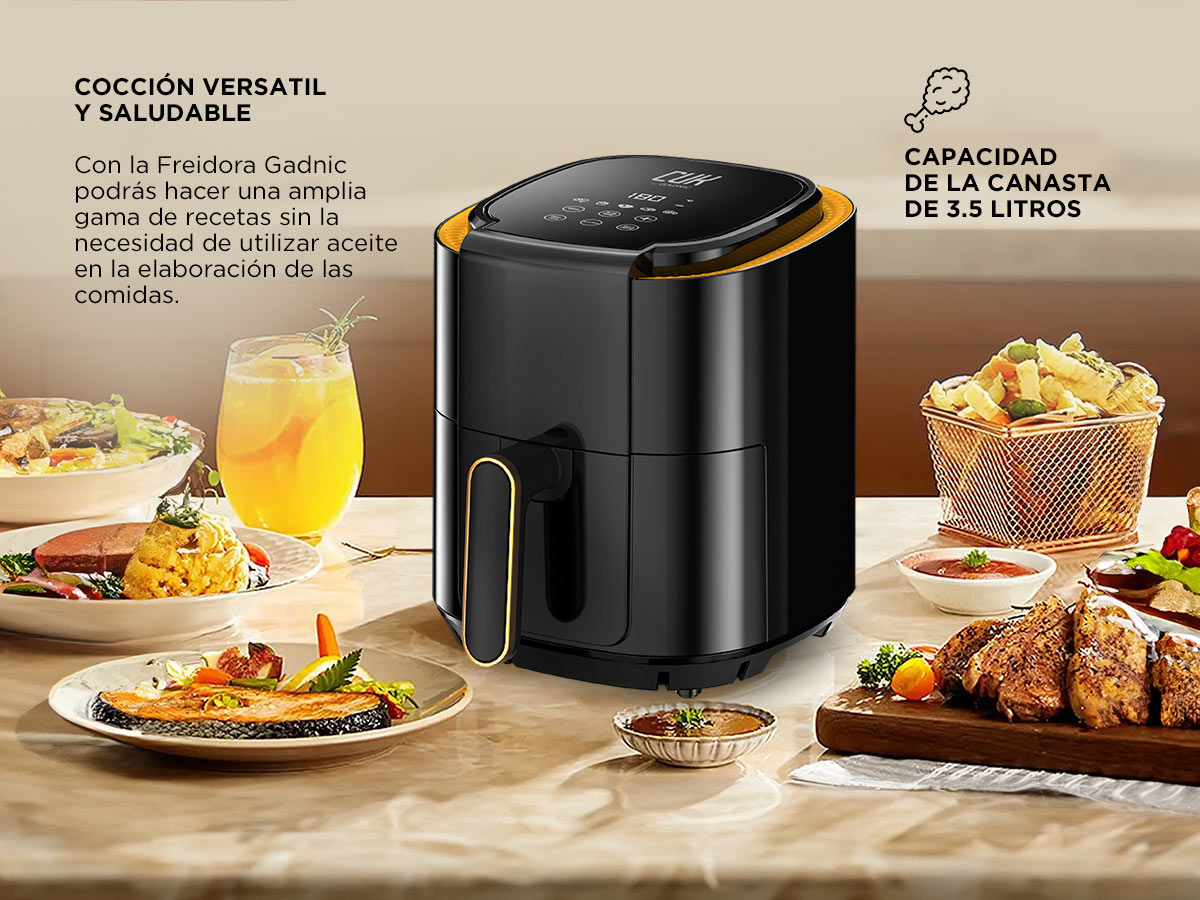 Freidora De Aire Cuk By Gadnic F2060 Pantalla Tactil 3.5 Litros | Gadnic