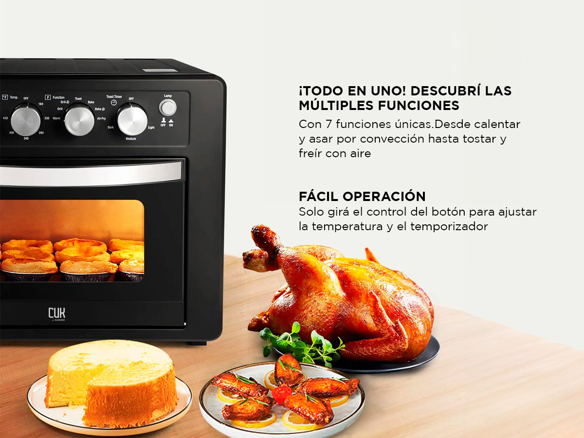 Horno y Freidora De Aire Gadnic 25 Litros | Gadnic