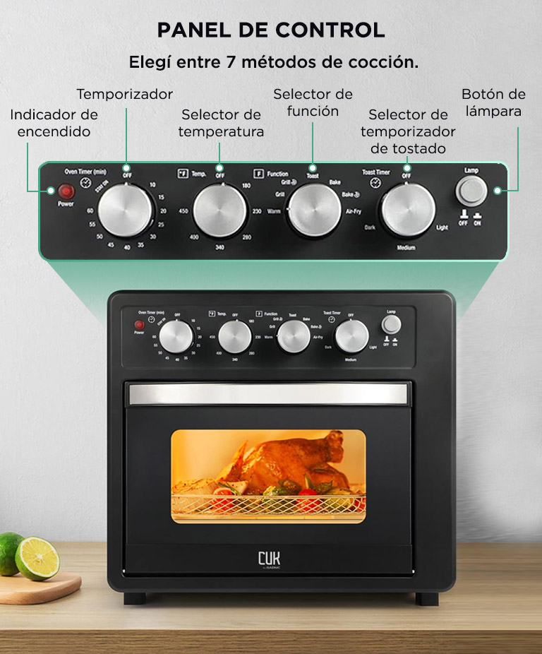 Horno y Freidora De Aire Gadnic 25 Litros | Gadnic