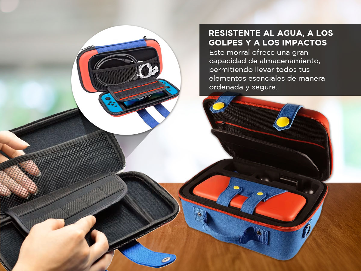 Funda Para Nintendo Switch 2 en 1 Gadnic Estuche y Morral Rígido | Gadnic