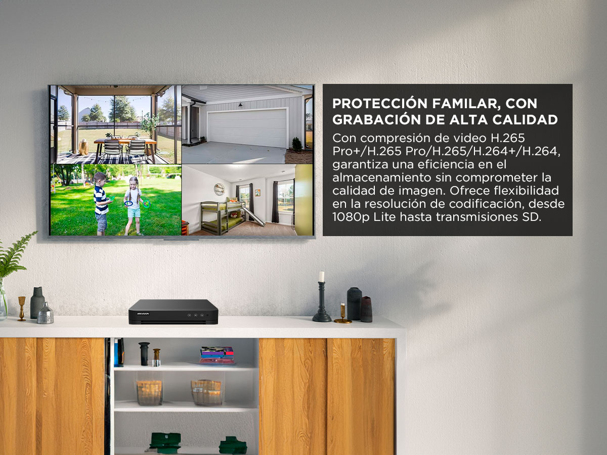 Kit Cámara de Seguridad Hikvision x4 DVR 4CH Balún | Bidcom