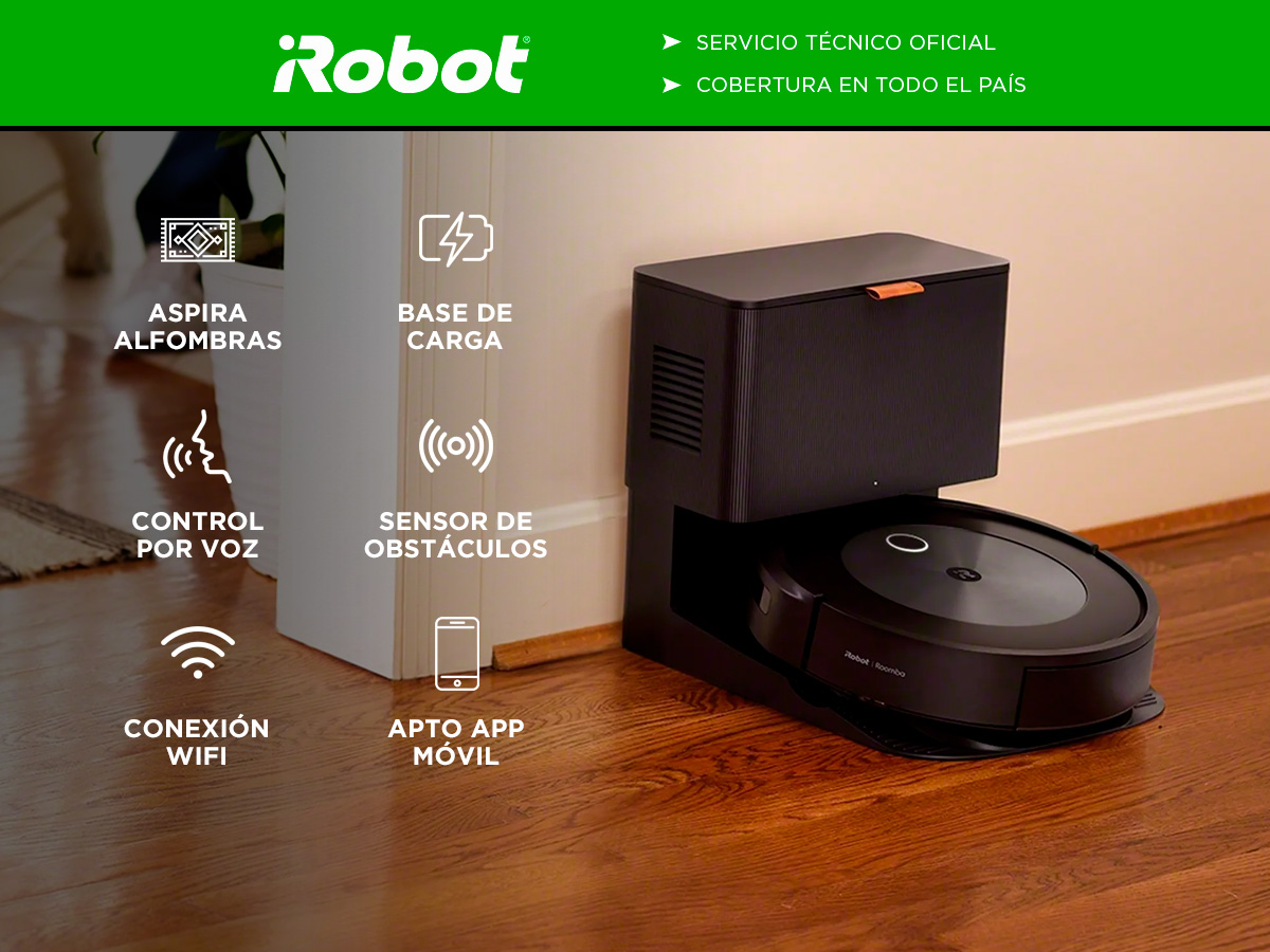 Aspiradora y Trapeadora Robot iRobot Roomba C7 + Combo | Bidcom