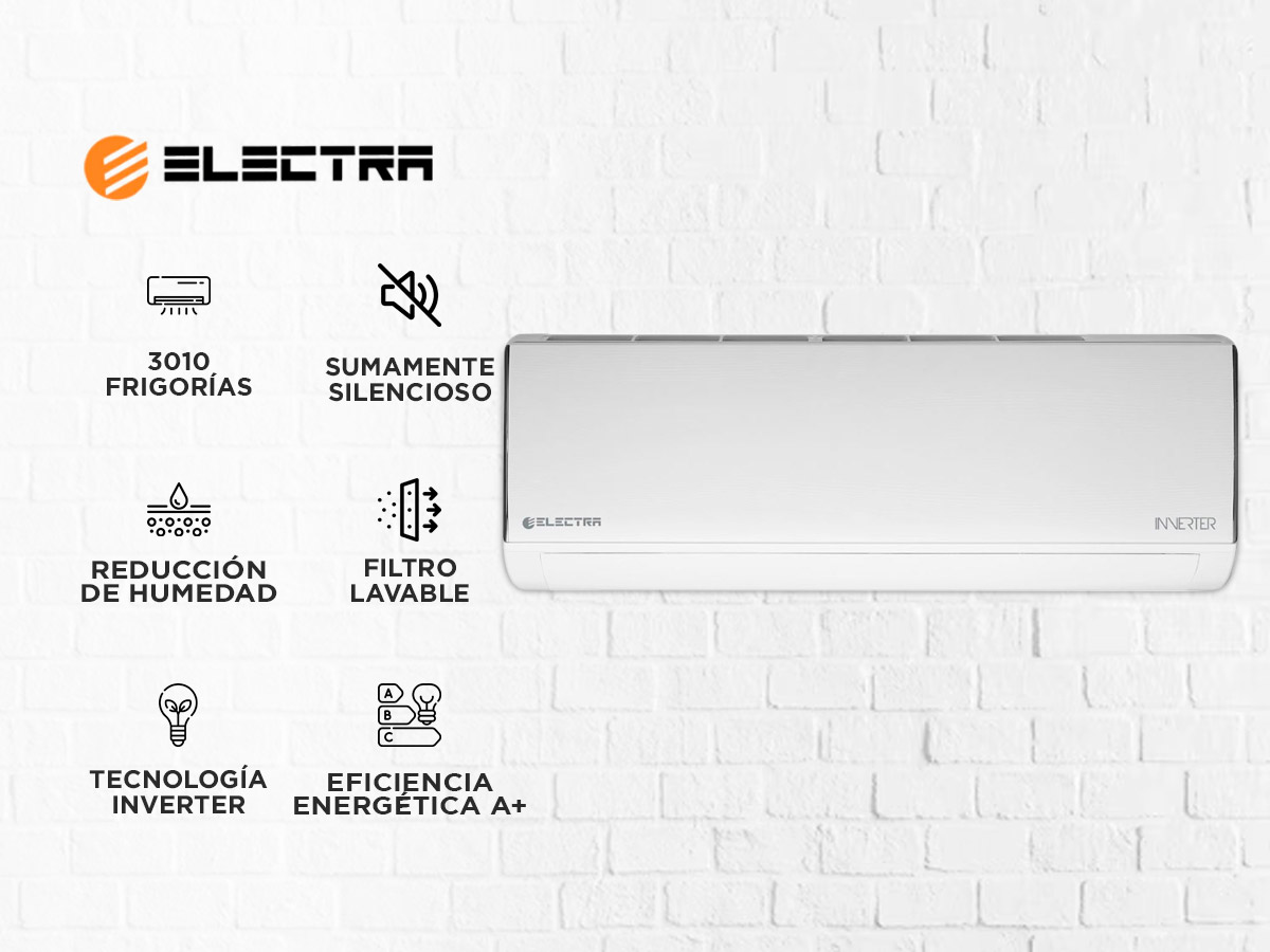 Aire Acondicionado Electra Inverter Frio Calor 3010 Frigorías ETRDI35TC ...