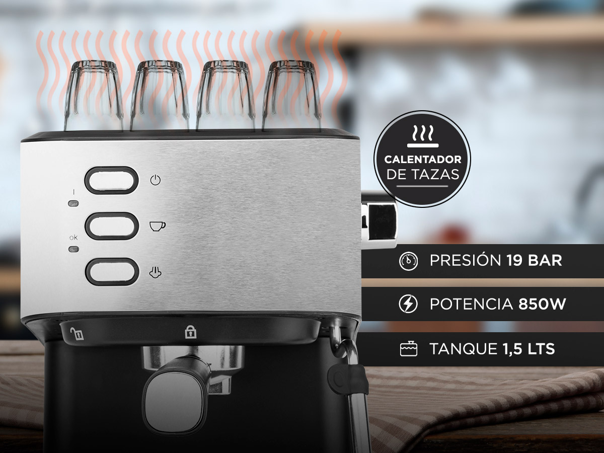 Kit Cafetera Express CME04 Molinillo De Cafe Profesional | Bidcom