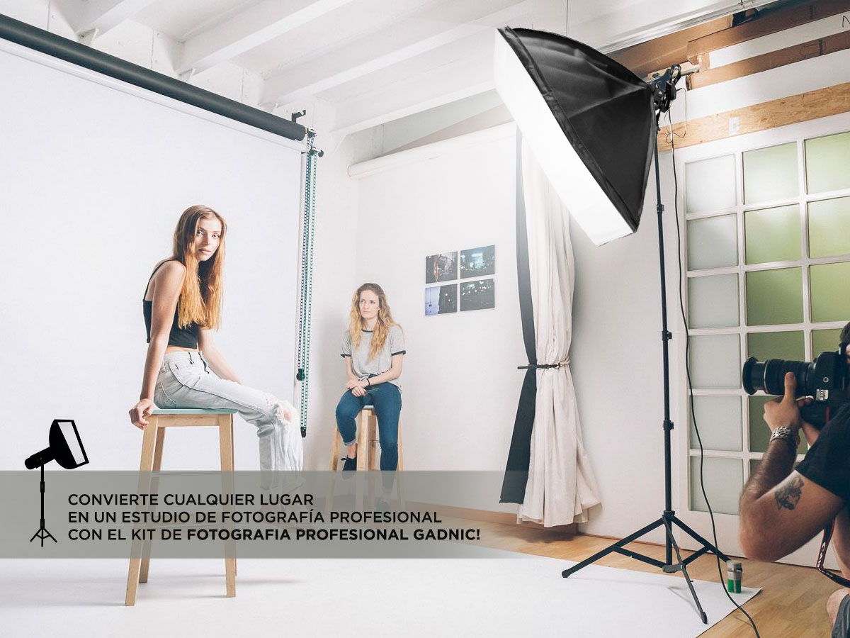 Kit Fotografico Estudio Profesional Set Fotografia | Gadnic