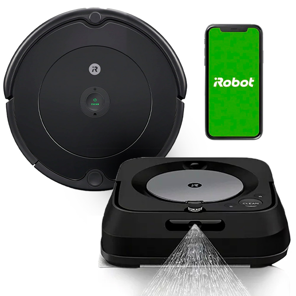 Kit Trapeadora Robot IRobot Braava Jet M6 Negro Aspiradora Robot iRobot ...