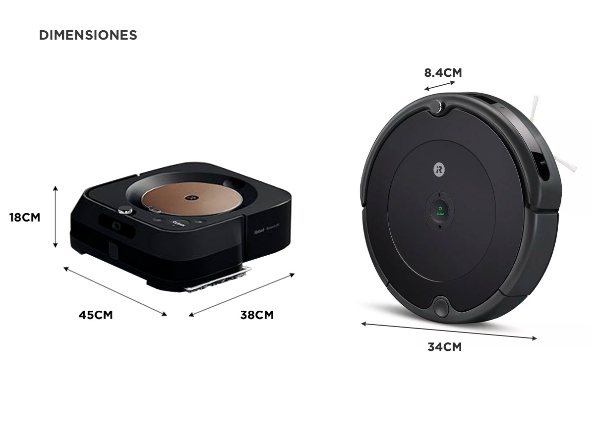 Kit Trapeadora Robot IRobot Braava Jet M6 Negro Aspiradora Robot iRobot ...