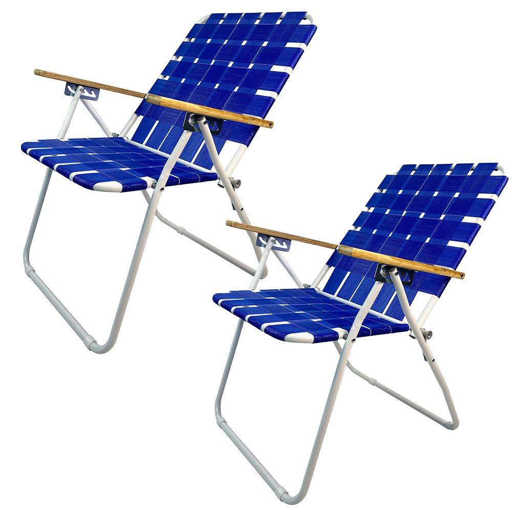 Kit X2 Reposeras De Playa Plegable Gadnic Silla Con Apoyabrazo | Gadnic
