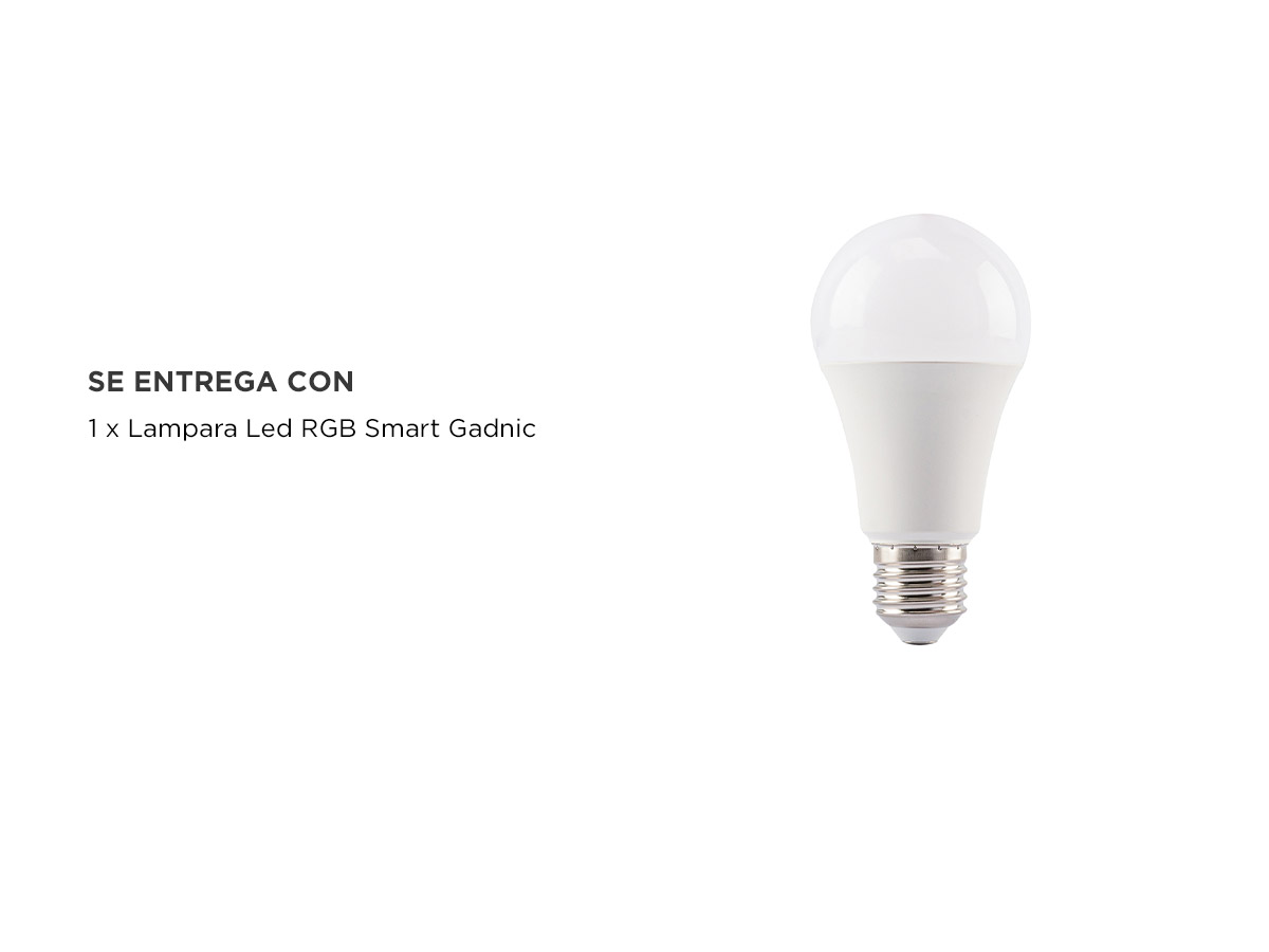 Lampara Led Smart Inteligente RGB 9W Wifi | Bidcom