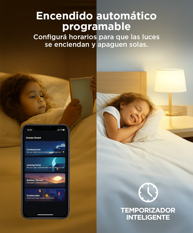 Lampara Led Smart Inteligente RGB 9W Wifi | Gadnic