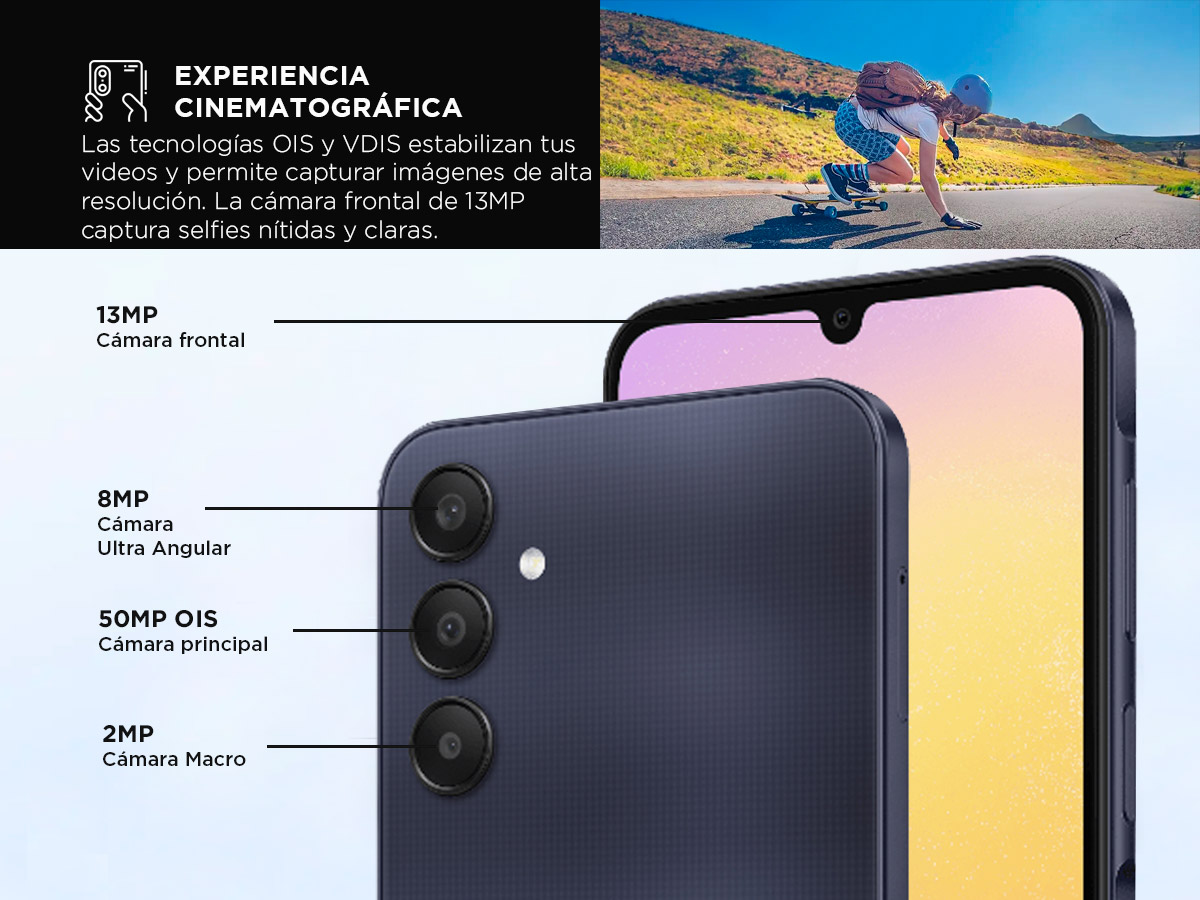 Celular Samsung Galaxy A25 5G 128GB SM-A256E | Bidcom