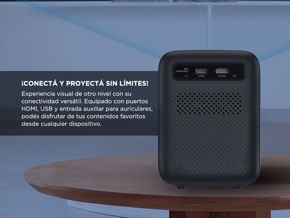 Proyector HD Noblex 30-120 NX30120XNRPI Color Negro | Bidcom