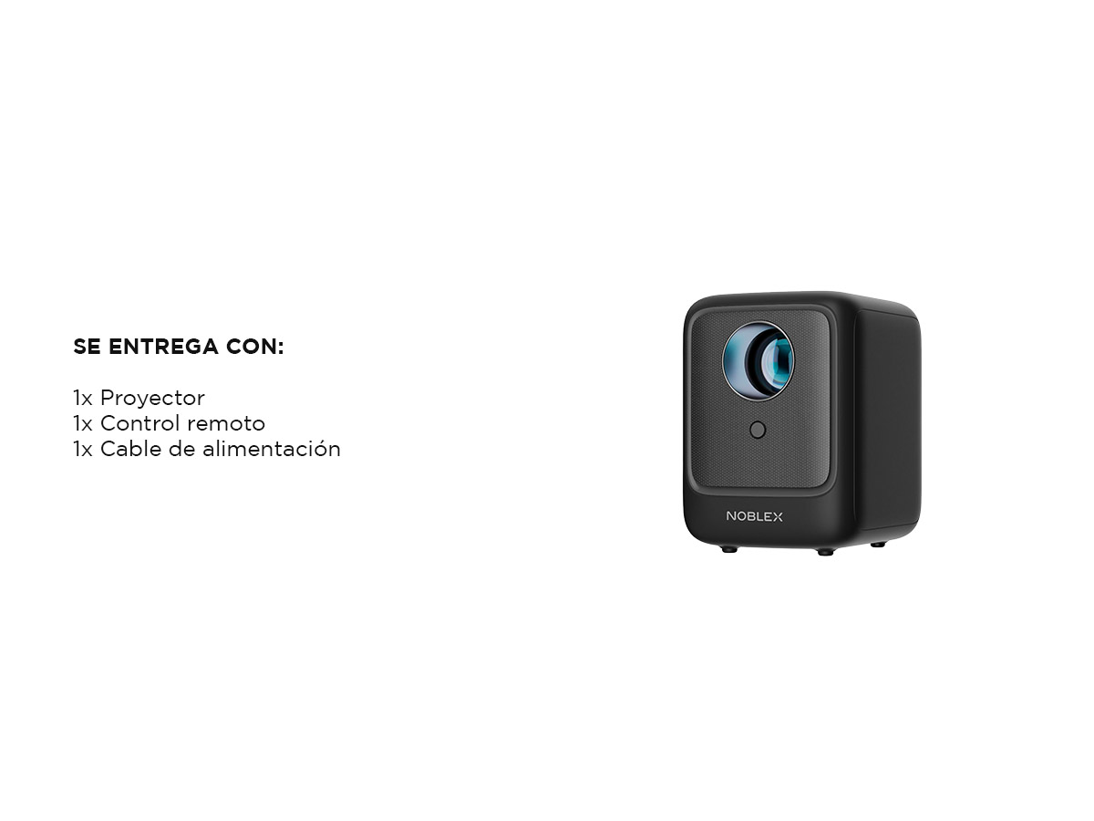 Proyector HD Noblex 30-120 NX30120XNRPI Color Negro | Bidcom