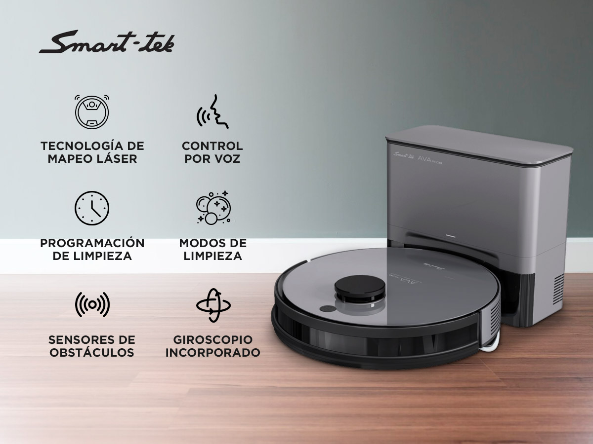 Aspiradora Robot AVA PRO X SMART-TEK | Bidcom