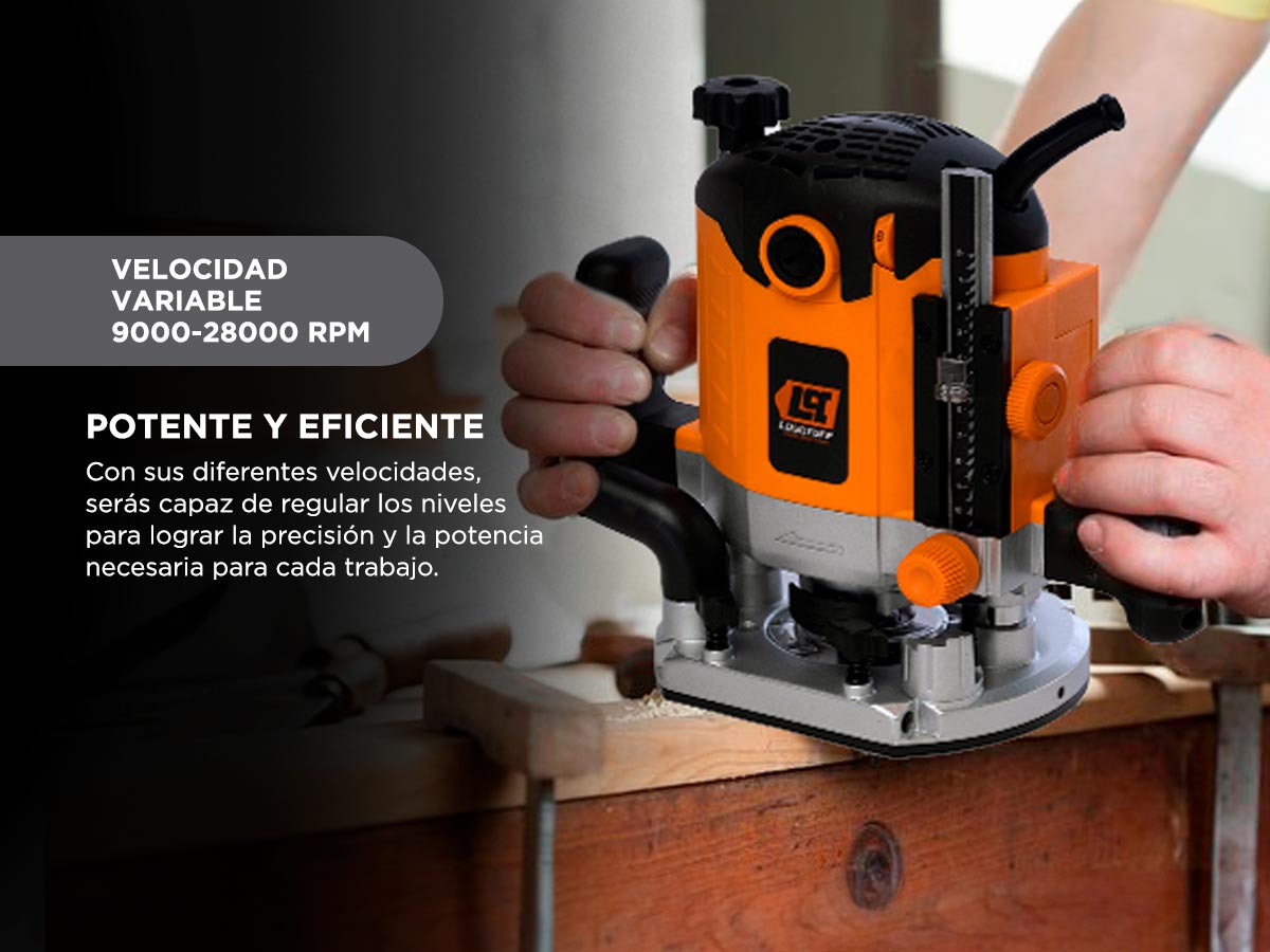 Fresadora Electrica Lusqtoff Frl1400-9 1400w 220v 28000rpm | Bidcom