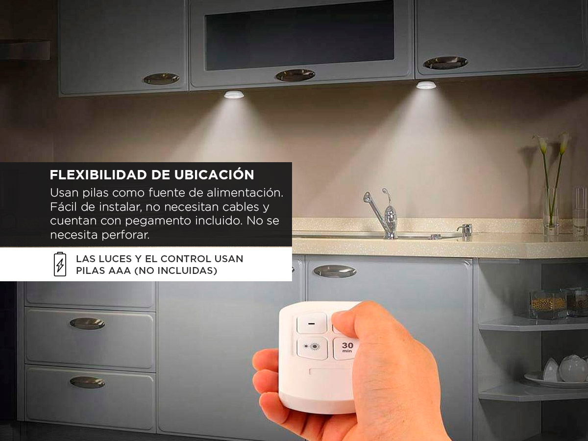 Kit de Luces LED Gadnic Con Control Remoto x3 | Bidcom