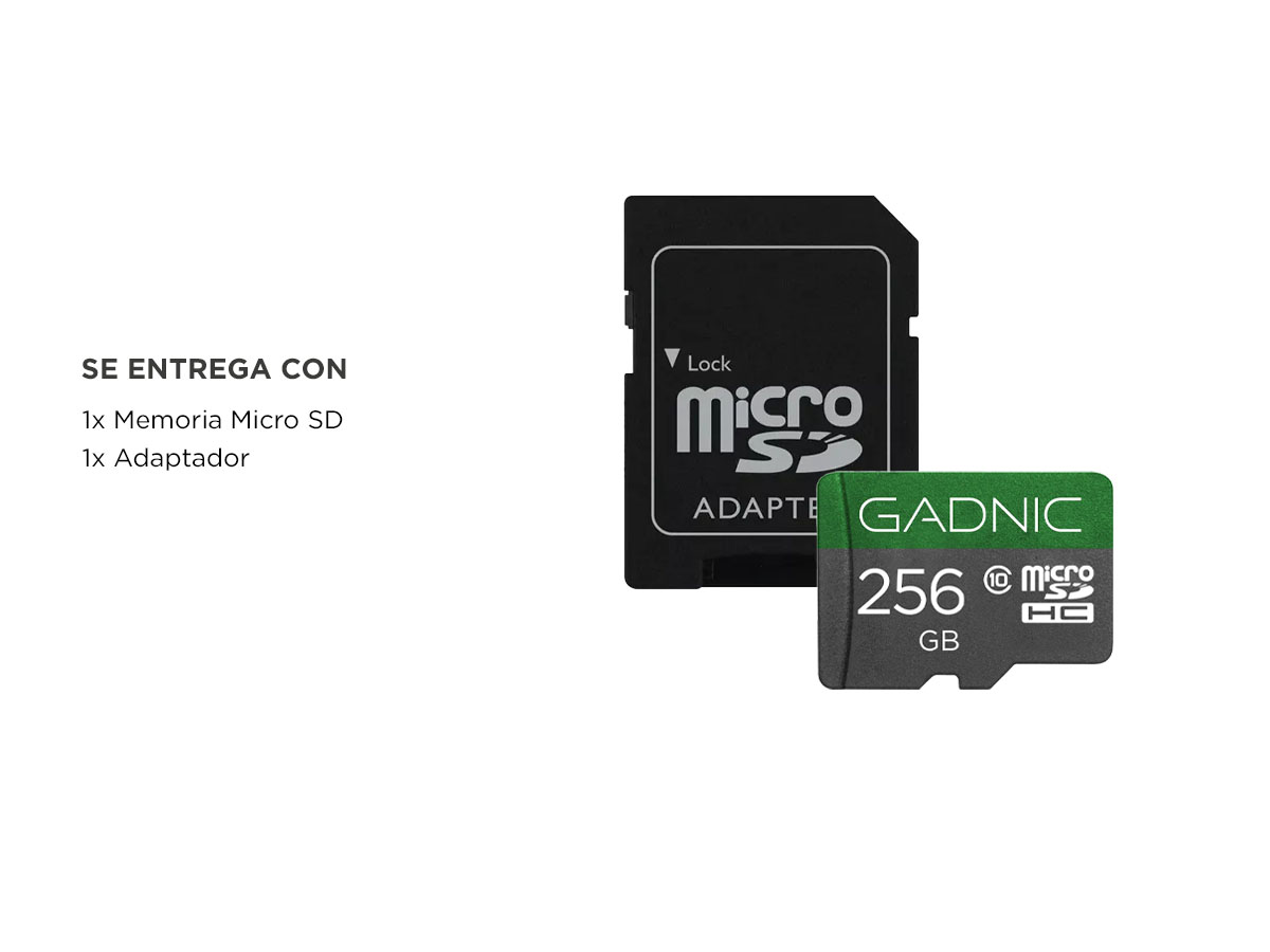 Memoria Micro SD Gadnic 256gb Clase 10 Adaptador | Gadnic