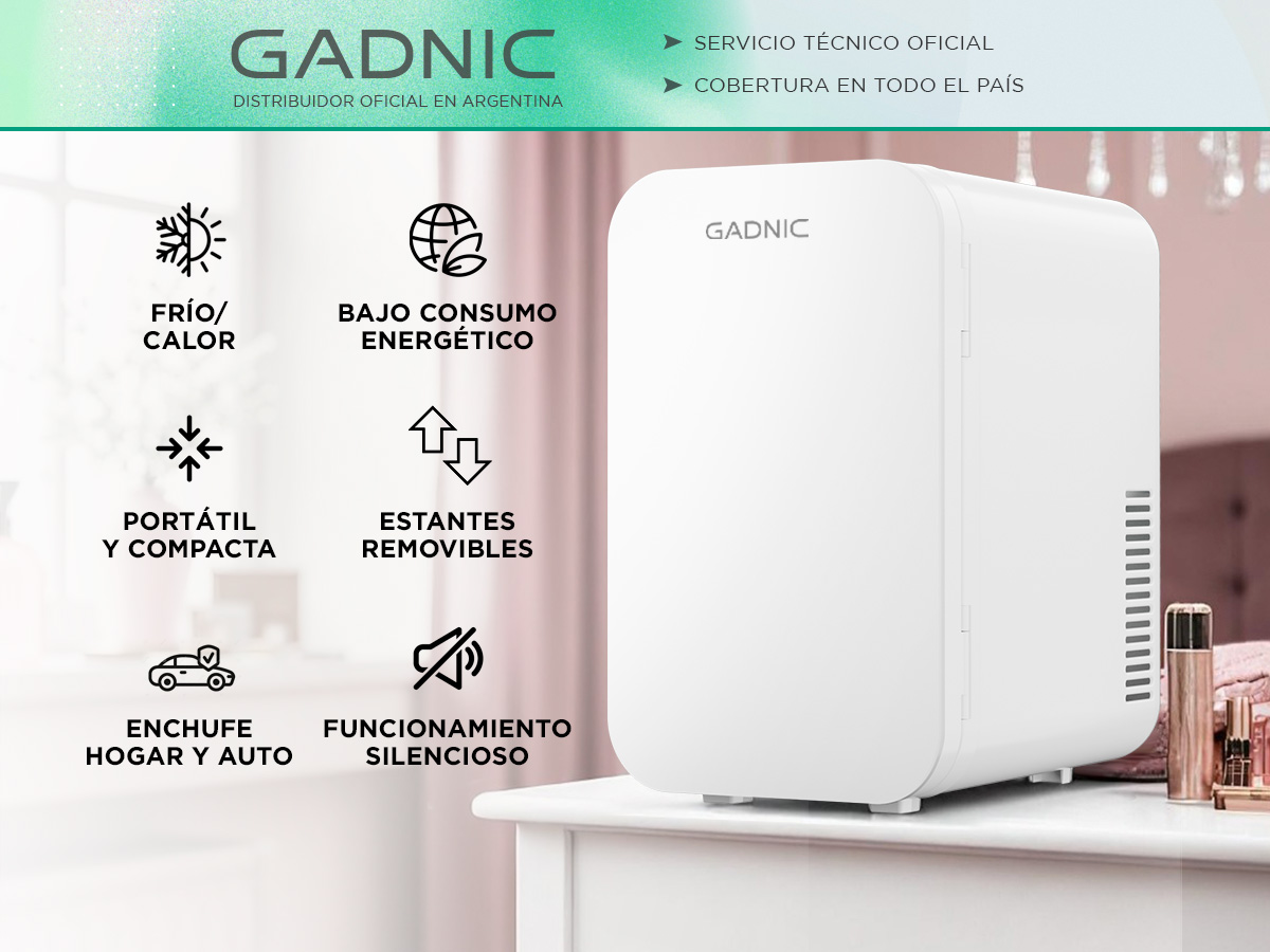 Mini Heladera Portátil Gadnic 20L Frío Calor Para Cosmeticos y Hogar ...