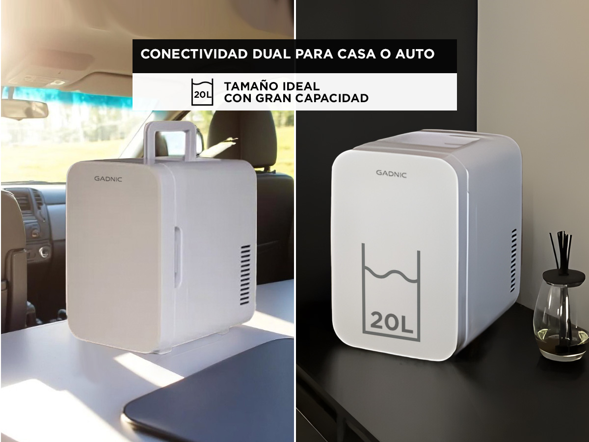 Mini Heladera Portátil Gadnic 20L Frío Calor Para Cosmeticos y Hogar ...