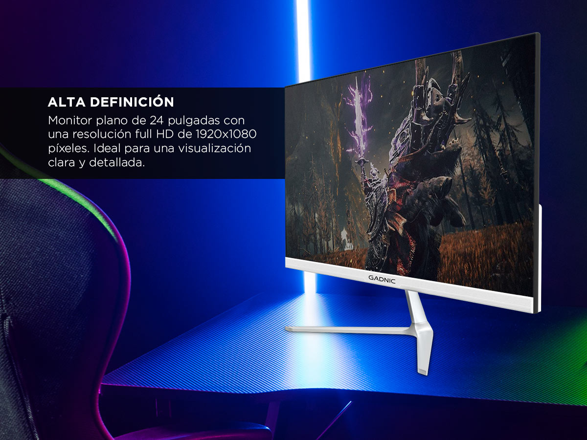 Monitor Gaming Gadnic 24 Plana IPS FHD 165 Hz Sin Bordes | Bidcom