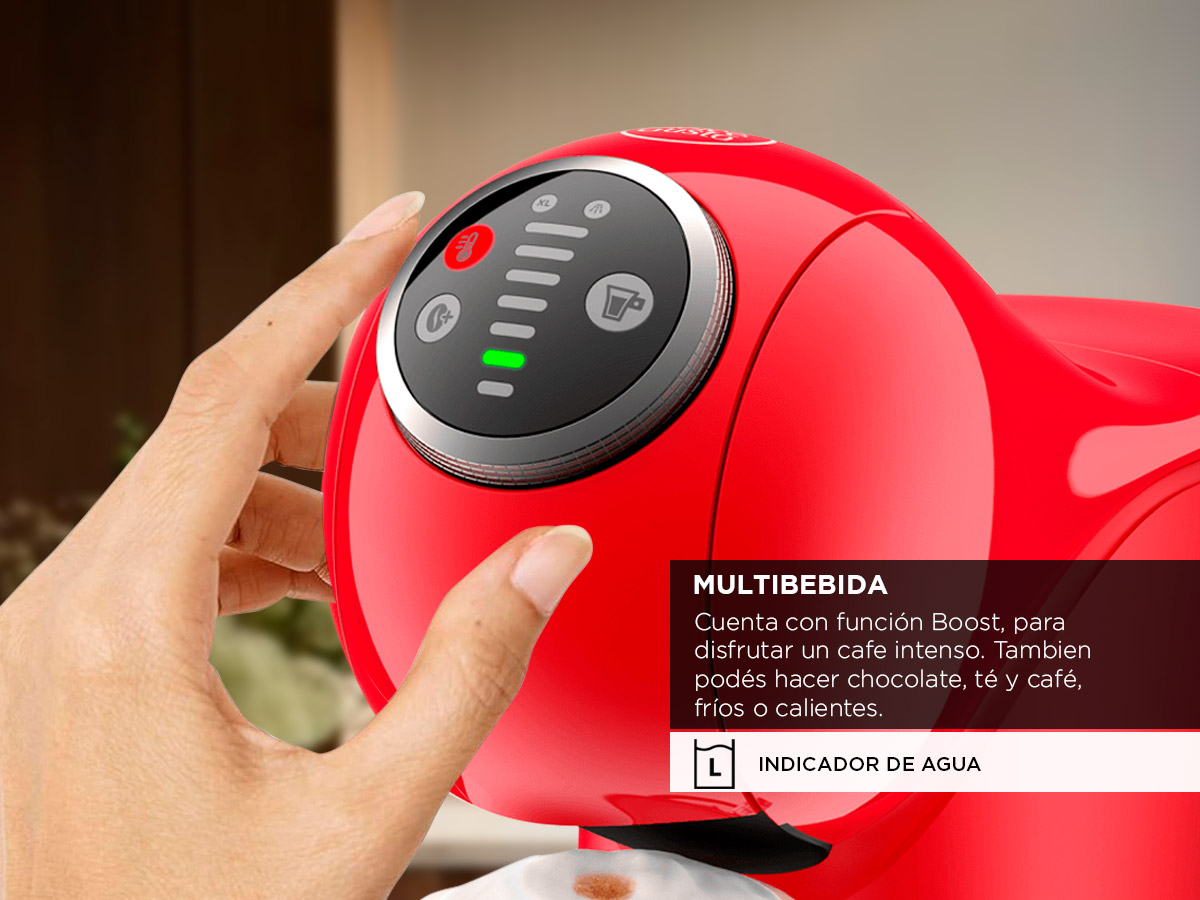 Cafetera Dolce Gusto Genio s Plus Roja Moulinex Capsula Blanca | Bidcom
