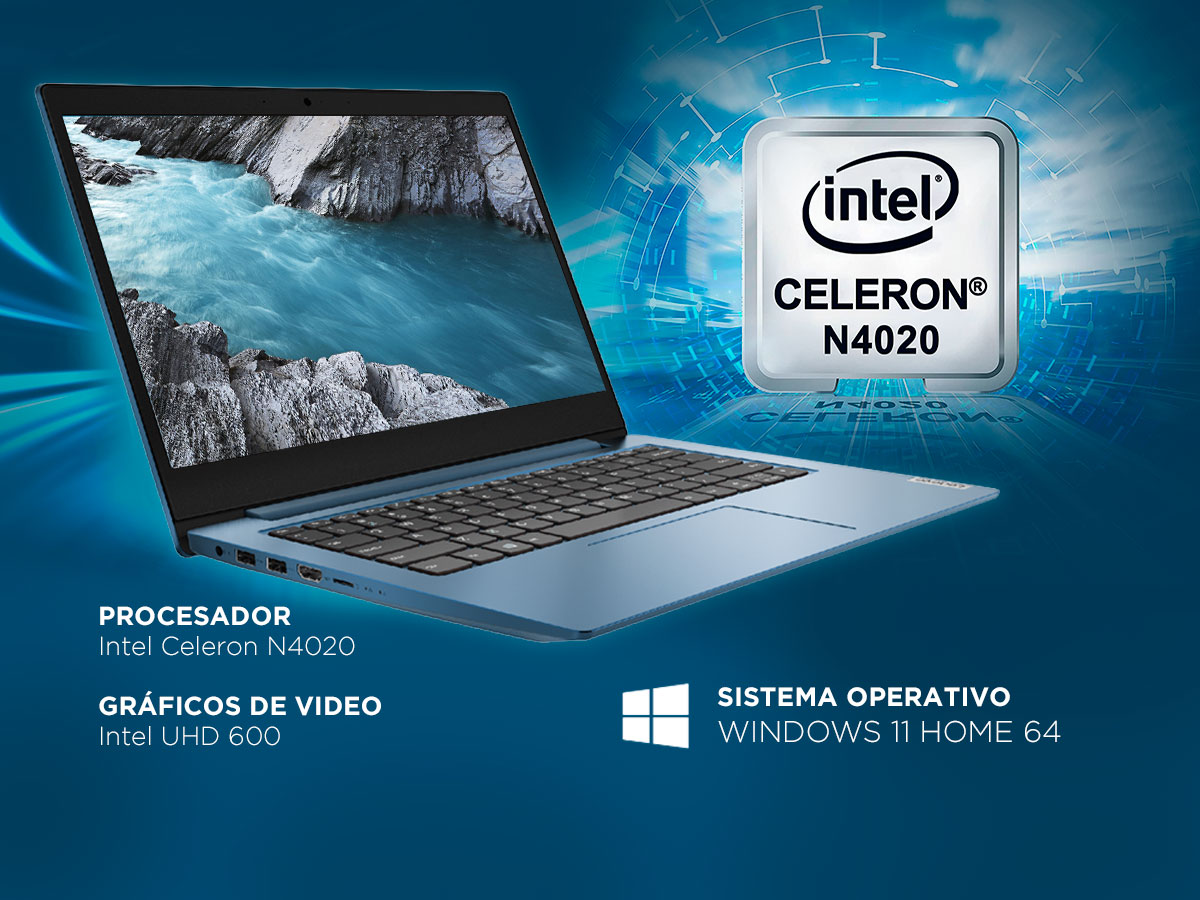 Notebook Lenovo ideapad Intel Celeron N4020 RAM 4Gb SSD 256Gb Windows ...