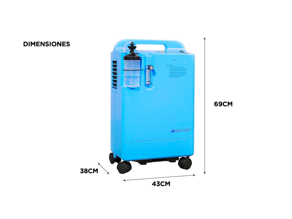 Concentrador de Oxígeno Portátil LONGFIAN SCITECH JAY-5BW Oxigenador ...