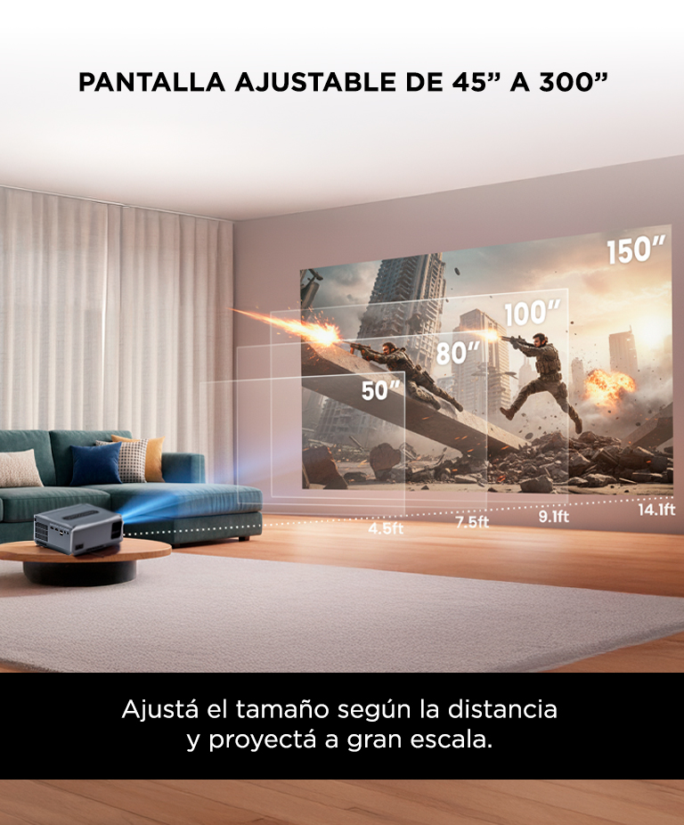 Proyector Gadnic 8000 Lumenes Sonido Envolvente | Gadnic