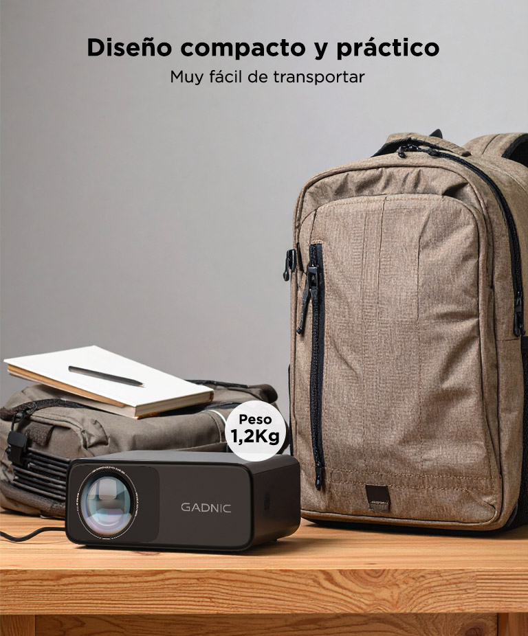 Proyector Gadnic Luminous Pro 6200 Lúmens Full HD Con Altavoz | Gadnic