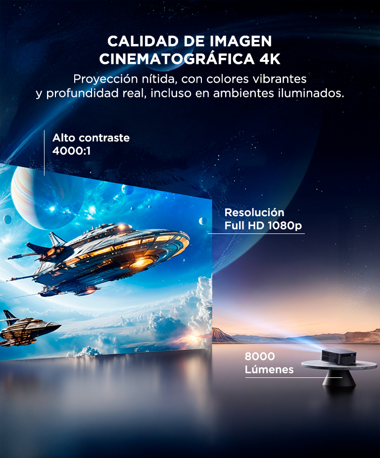 Proyector Gadnic Full HD 1080p Outlet | Bidcom