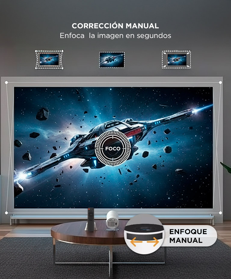Proyector Gadnic HY300 Pro FHD 4500 Lumenes WiFi Bluetooth Android 11 ...