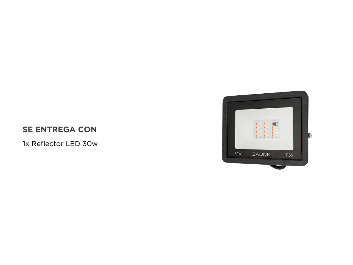 Reflector Led RGB Gadnic Para Interior Exterior 30w | Gadnic